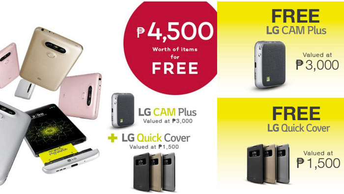 LG G5 Official Priced in PH for P34k with Free Cam Plus Module