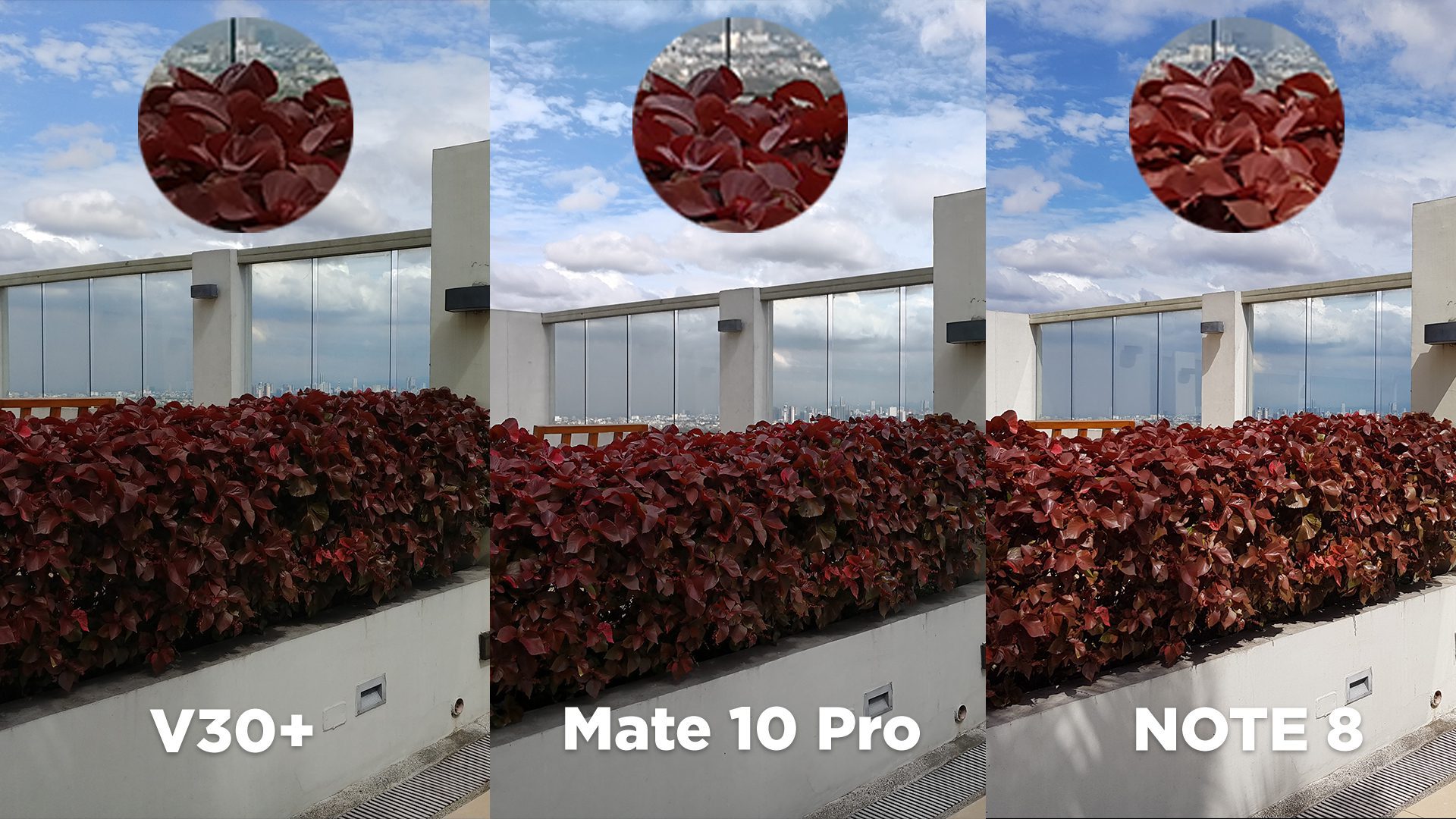 V30+ vs Mate 10 Pro vs Note 8 Triple Camera Comparison