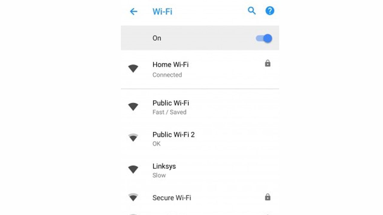 Android 8.1 now shows public WiFi network speeds before you connect